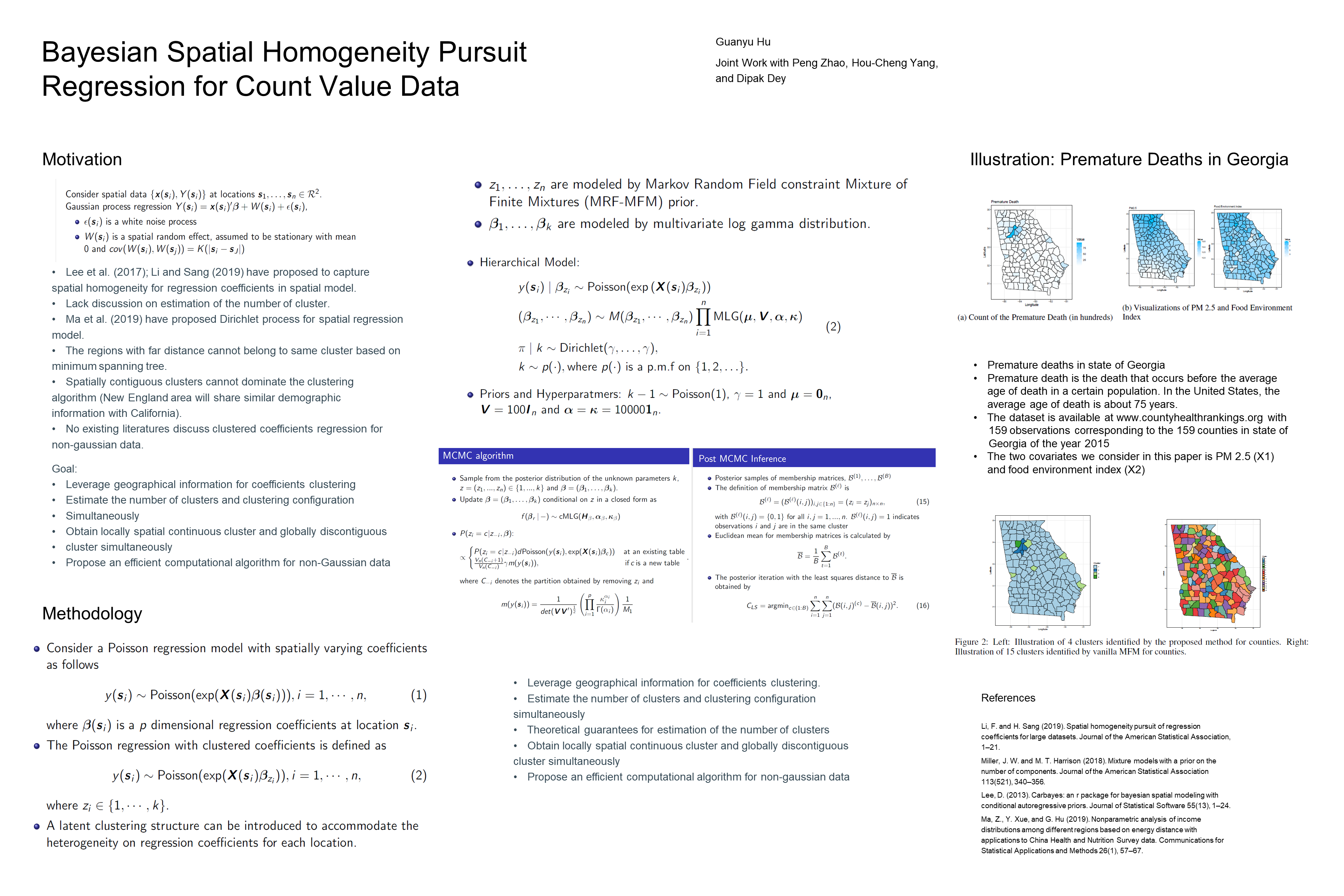 Neurips Bayesian Spatial Clustered Regression For Count Value Data 1417